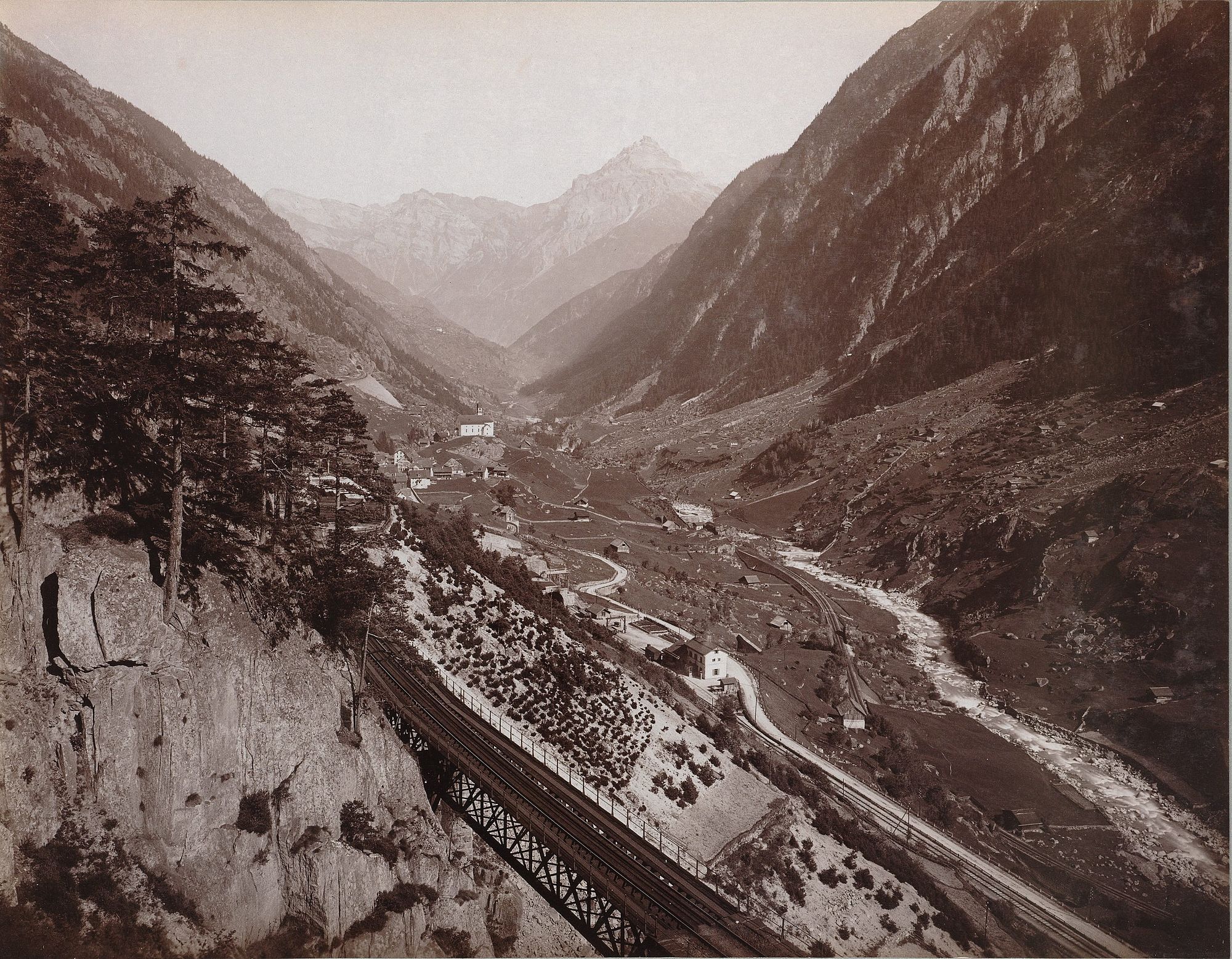 The first paved road through the mountains | Alptransit Portal